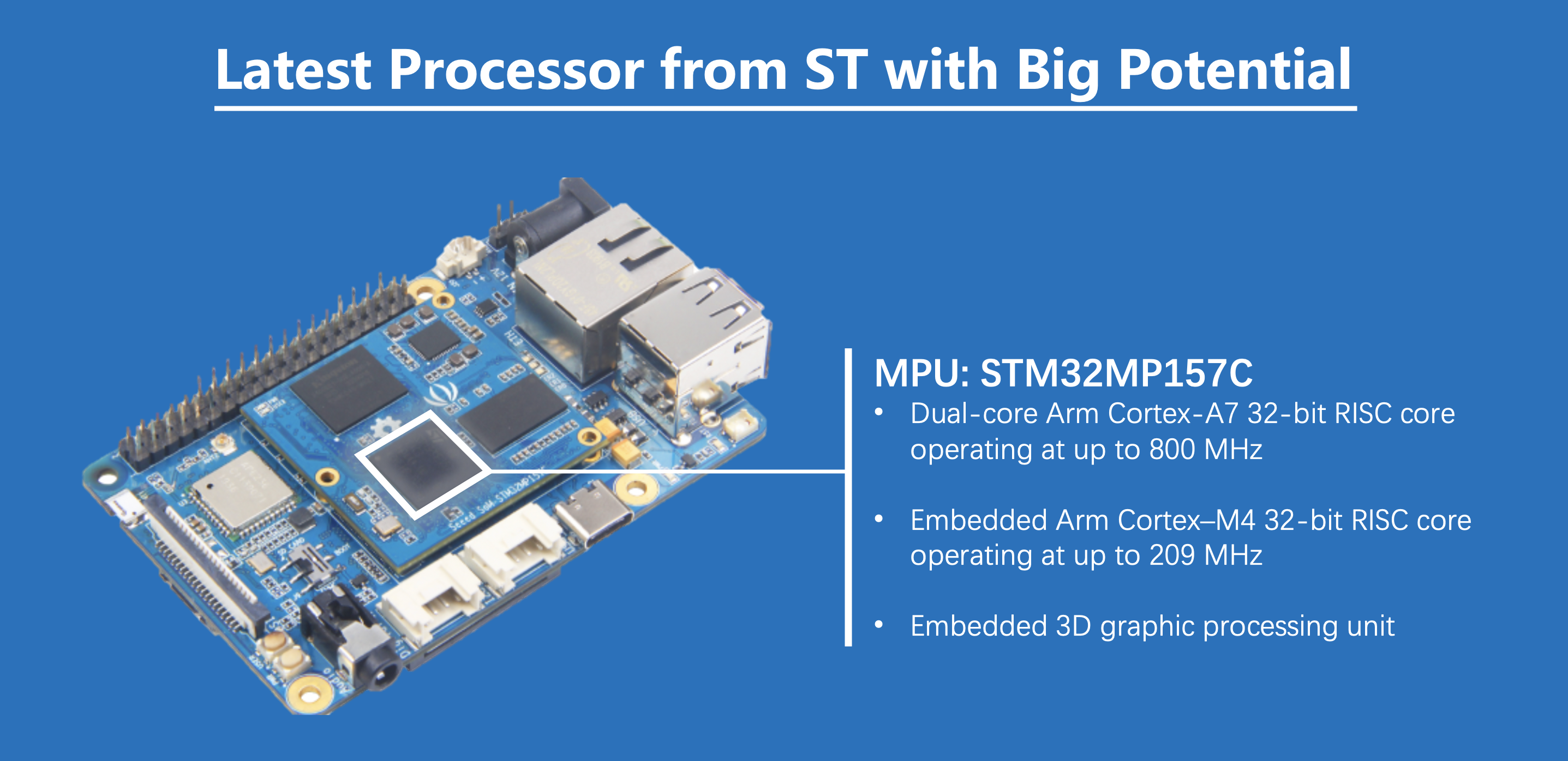 Funpack活动第一期板卡：ODYSSEY–STM32MP157C - 双核处理器，集成了Arm Cortex-A7和Cortex-M4
